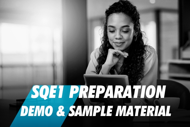 SQE1 Prep Demo